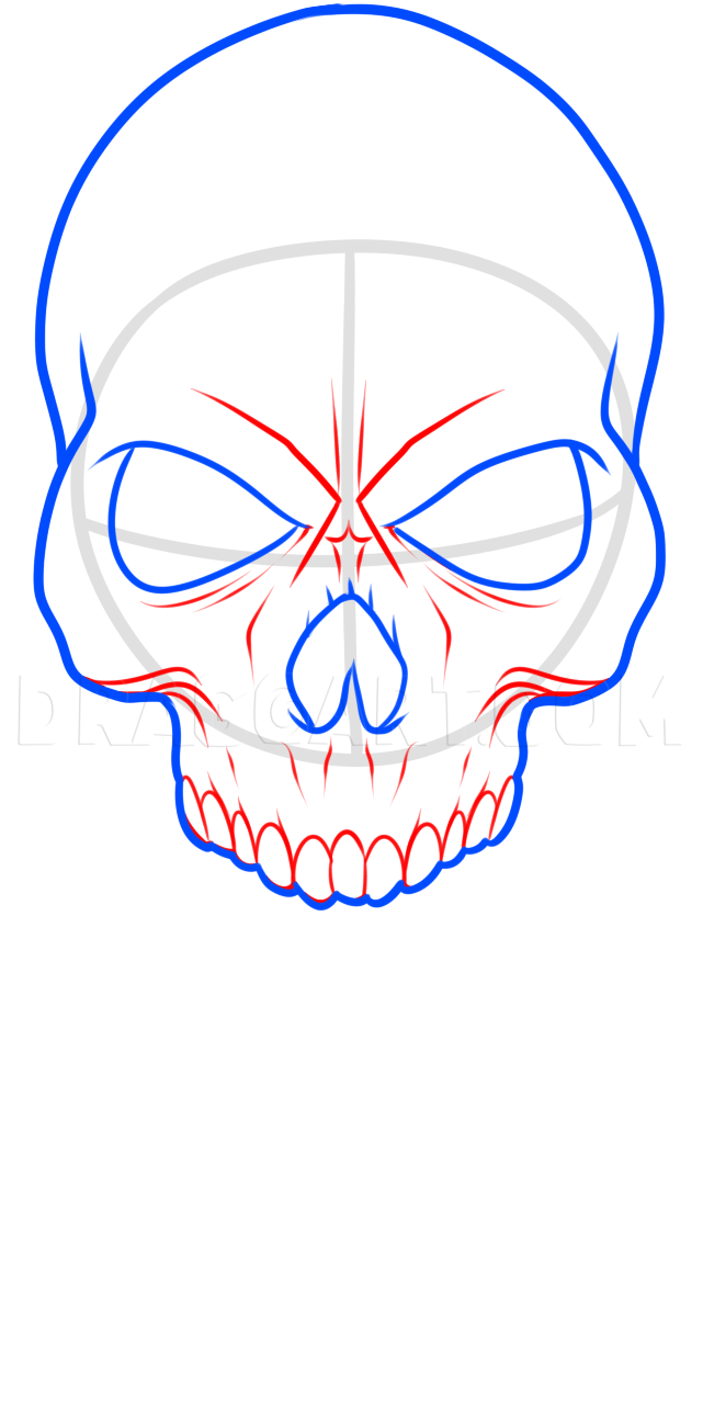 How To Draw A Traditional Skull Tattoo By Dawn Dragoart How To Draw A Traditional Skull Tattoo By Dawn Dragoart