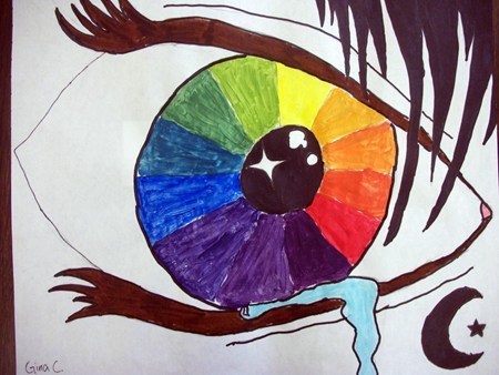 Color Wheel Eye Drawing by andygirl17 - DragoArt