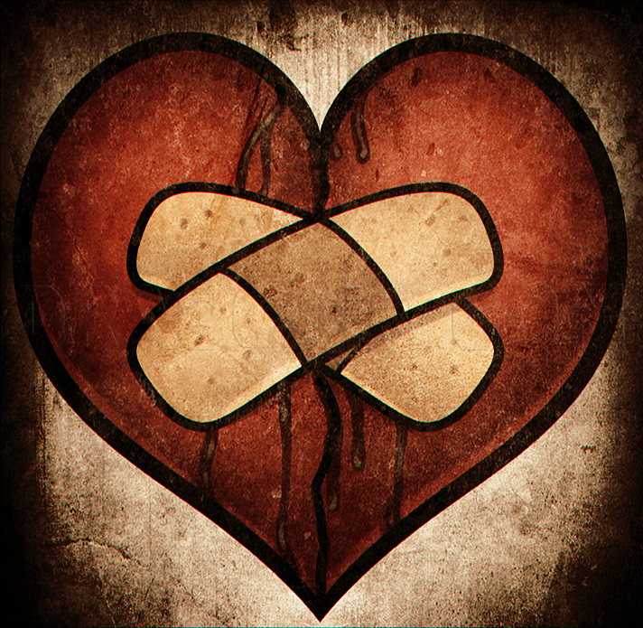 How To Draw A Broken Heart Howtofg