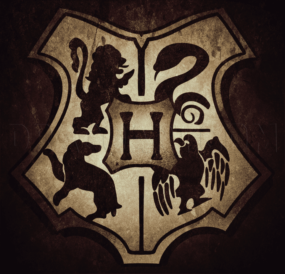 How To Draw The Hogwarts Crest Step By Step Drawing Guide By Dawn