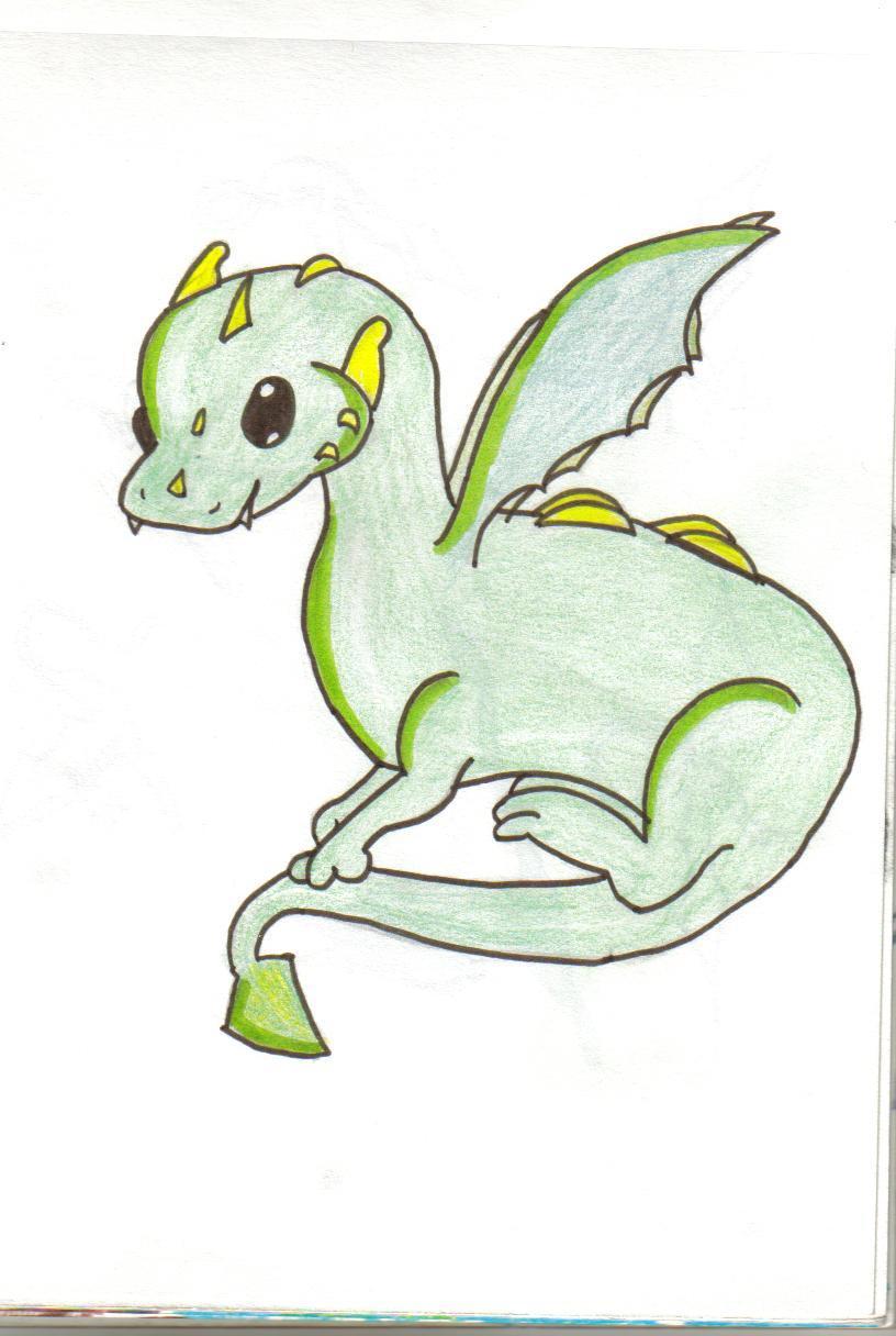 Chibi Dragon Drawing by Dark_Rain_777 - DragoArt