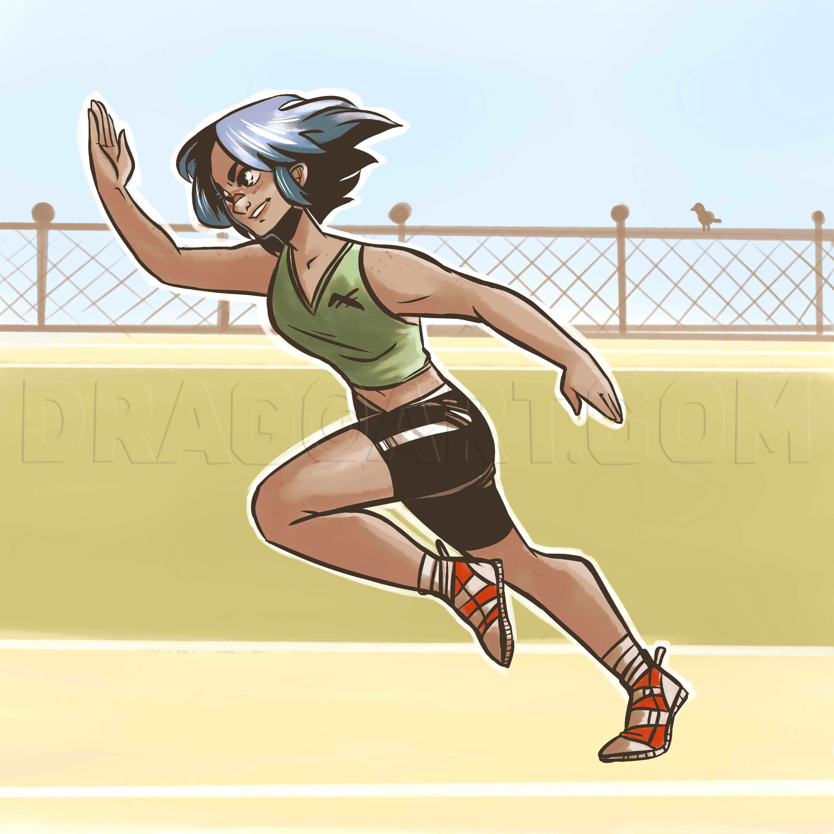 How To Draw A Running Person Step By Step Drawing Guide By