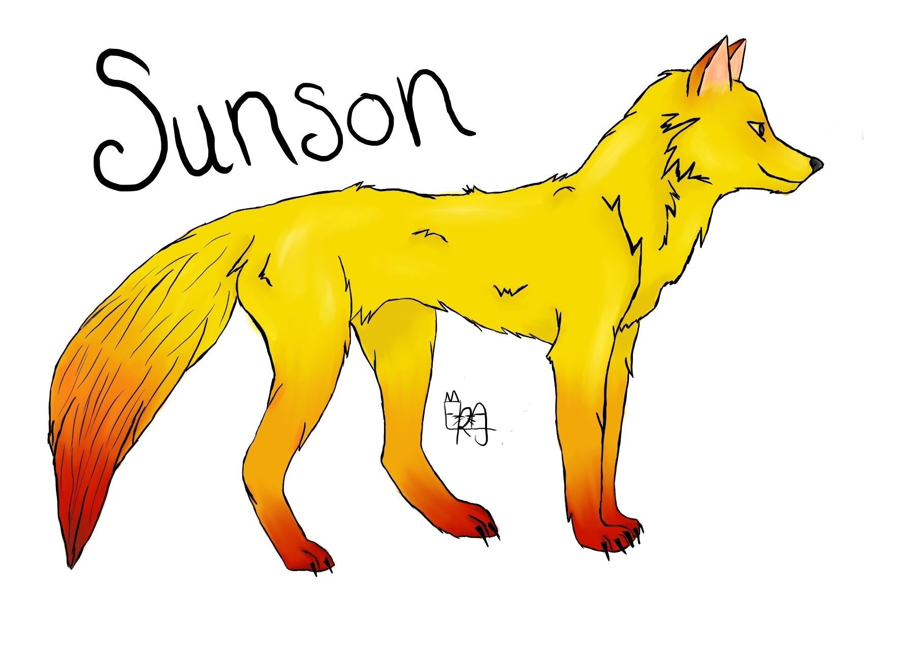 Sunson The Wolf Drawing by sheepy_lizzy - DragoArt