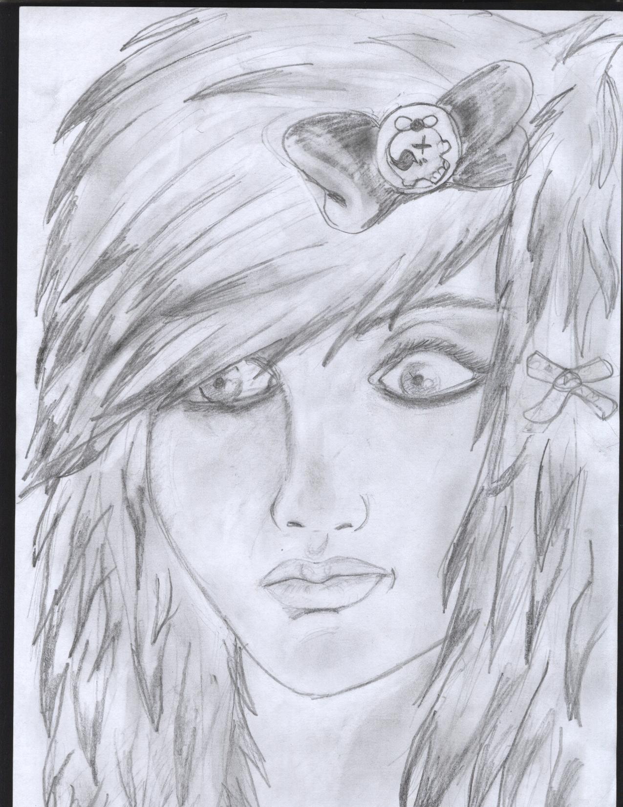 My Emo Girl Draw Drawing by d_doom - DragoArt