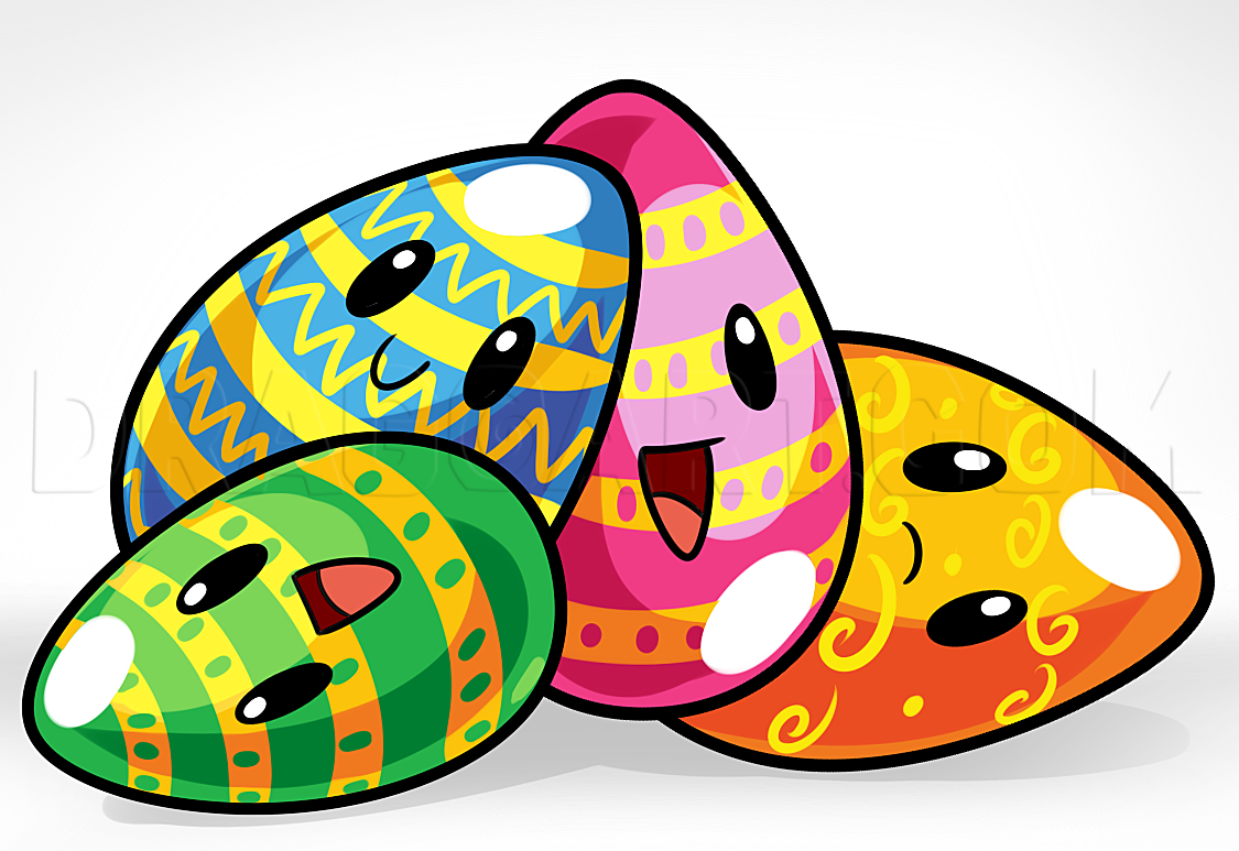 How To Draw Easter Eggs Step By Step Drawing Guide By Dawn Dragoart