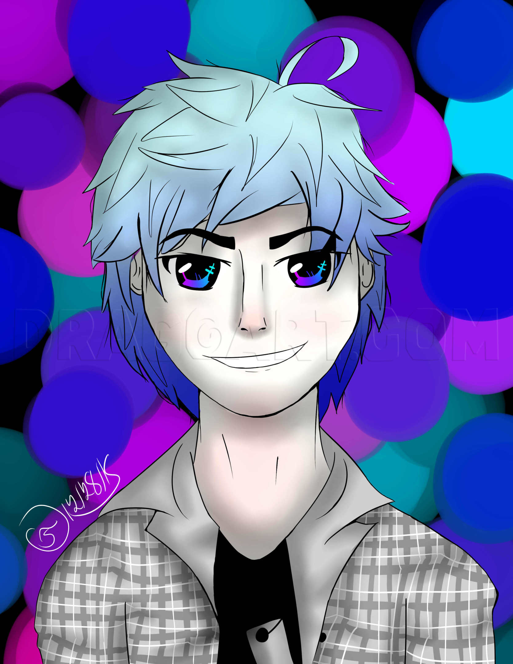 How To Draw And Color An Anime Boy, Step by Step, Drawing Guide, by ...