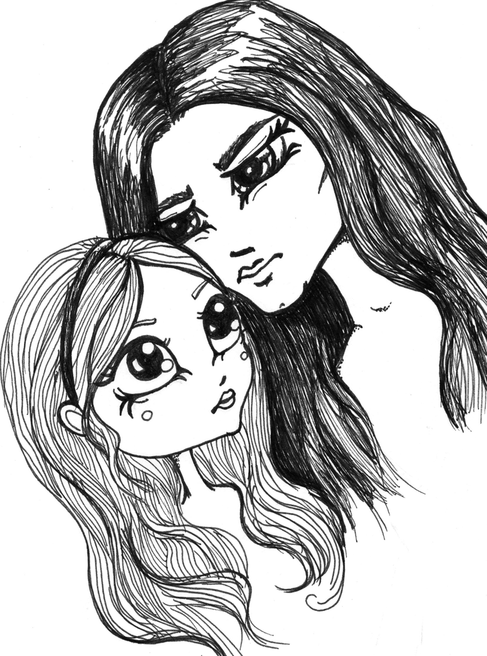 Bella And Jake Drawing by Evolet - DragoArt