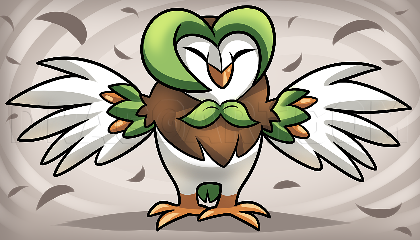 How To Draw Dartrix, Step by Step, Drawing Guide, by Dawn - DragoArt