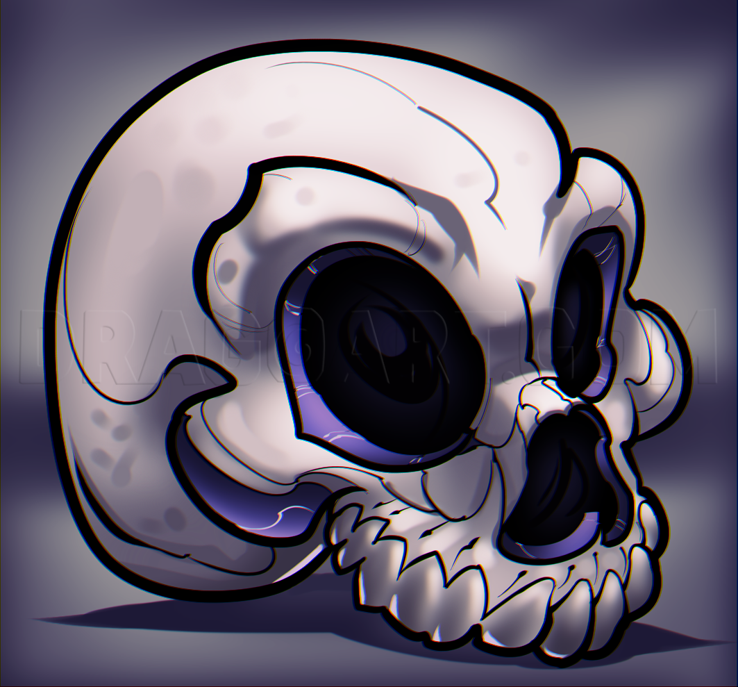 How To Draw A Skeleton Head Step By Step Drawing Guide By Dawn How To Draw A Skeleton Head Step By Step Drawing Guide By Dawn