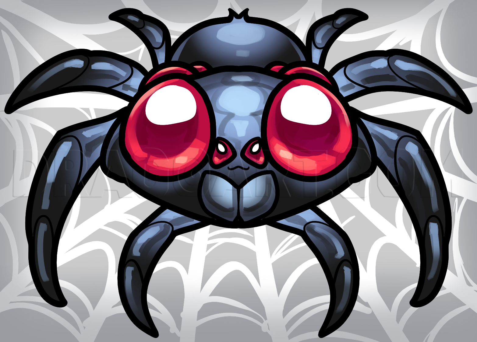 How To Draw A Baby Spider Step By Step Drawing Guide By Dawn DragoArt