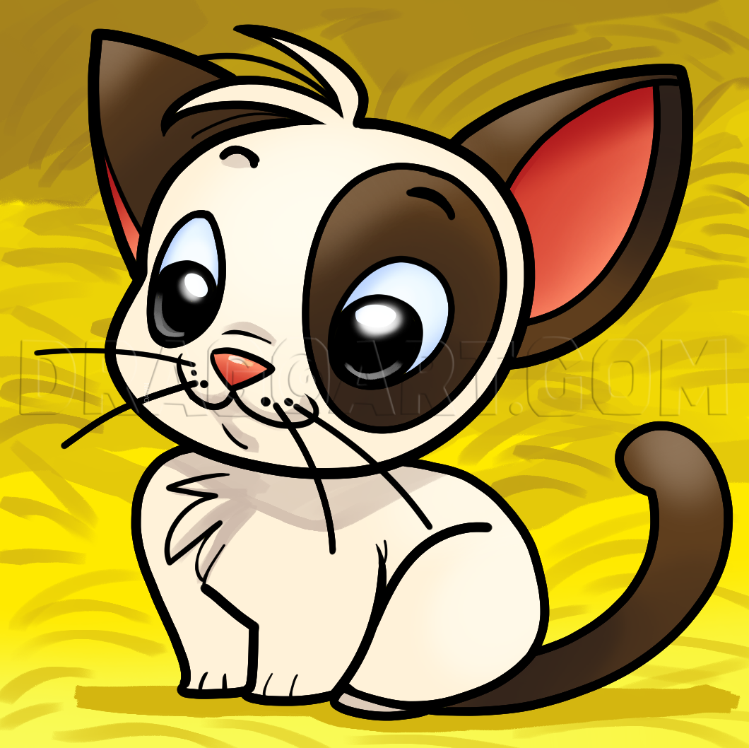 How To Draw A Cat For Beginners Step By Step Drawing Guide By Dawn Dragoart
