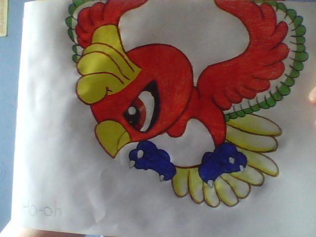 Chibi Ho Oh Drawing by AlzDaWolf - DragoArt