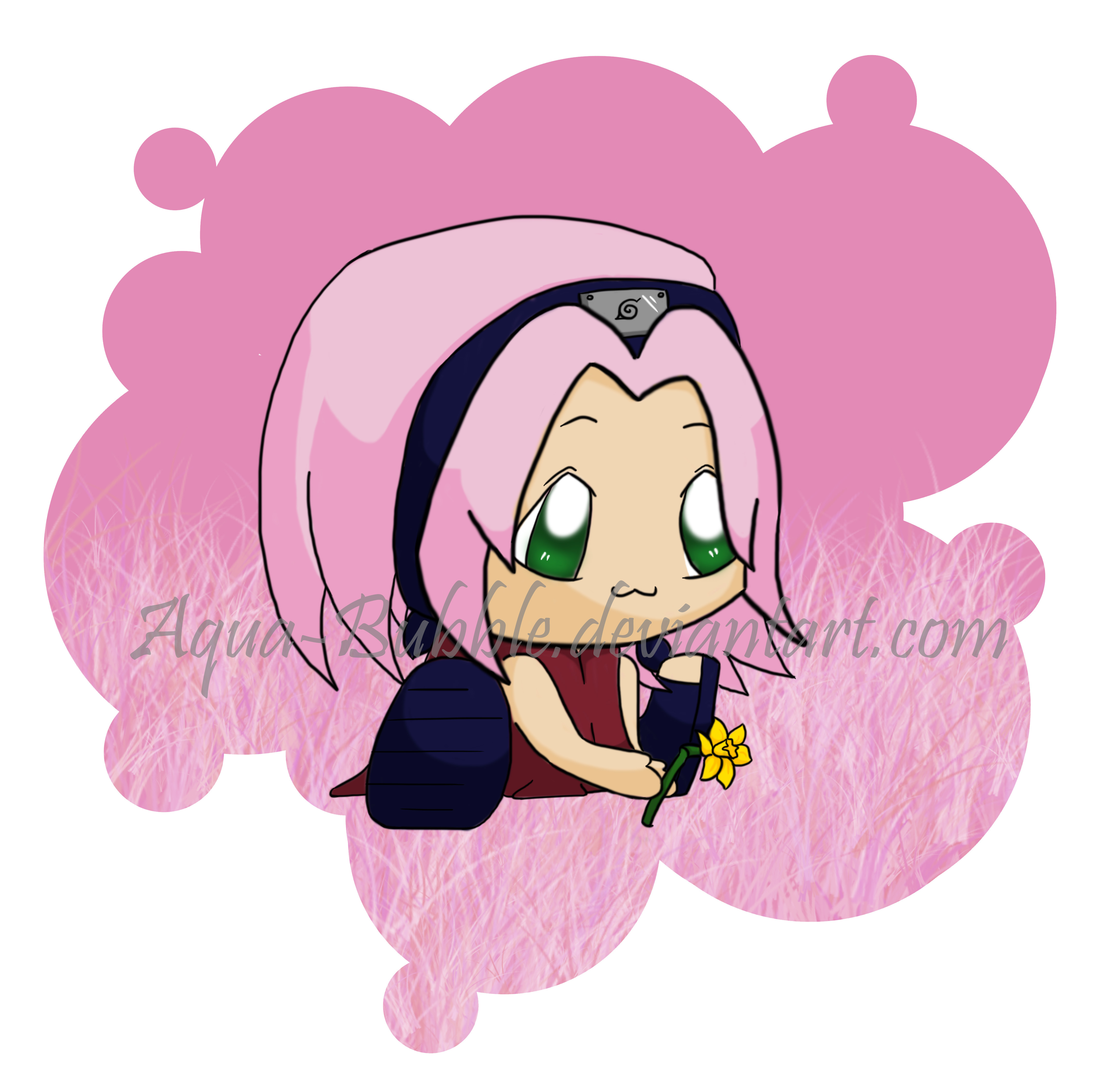 Chibi Sakura Haruno Drawing by blalala - DragoArt