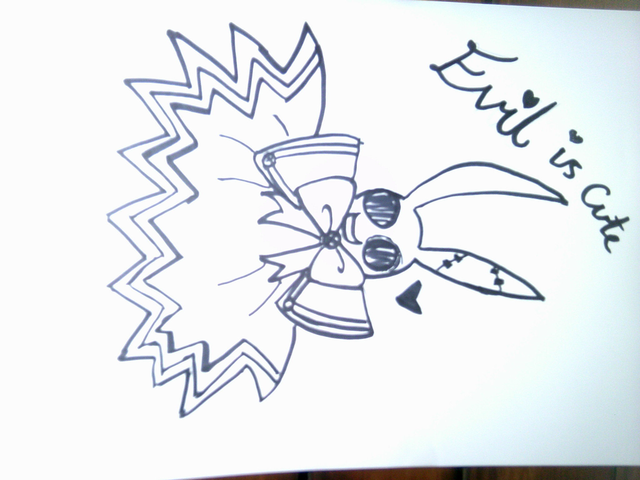 Cute Evil Bunny Drawing by thebabyhatter - DragoArt