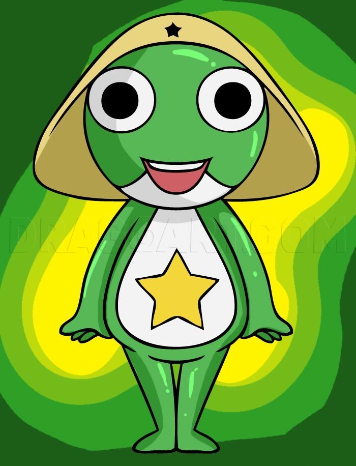 How To Draw Sergeant Keroro From Sgt Frog, Step by Step, Drawing Guide ...