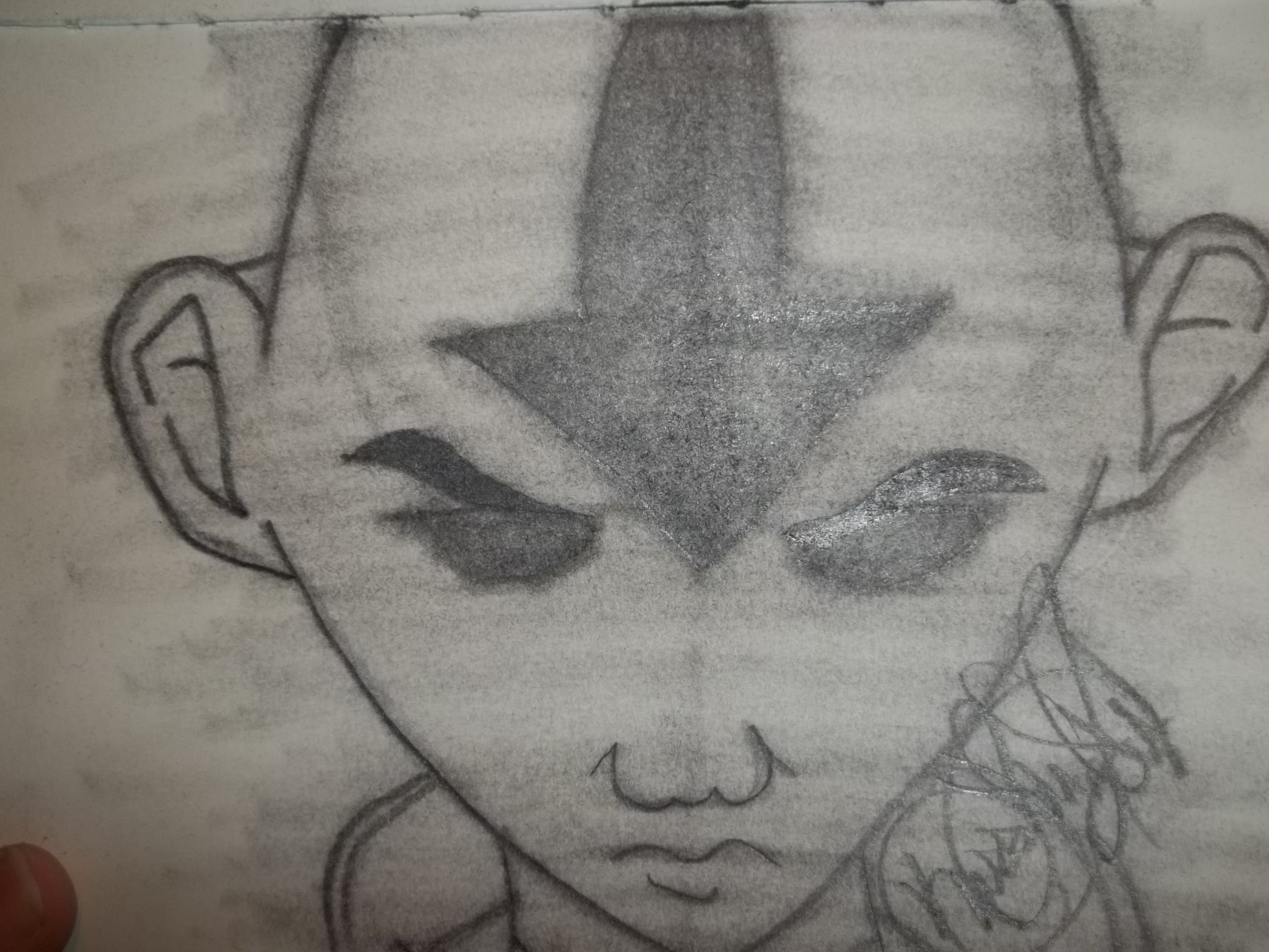 Aang Drawing by vampire_lover4714 - DragoArt