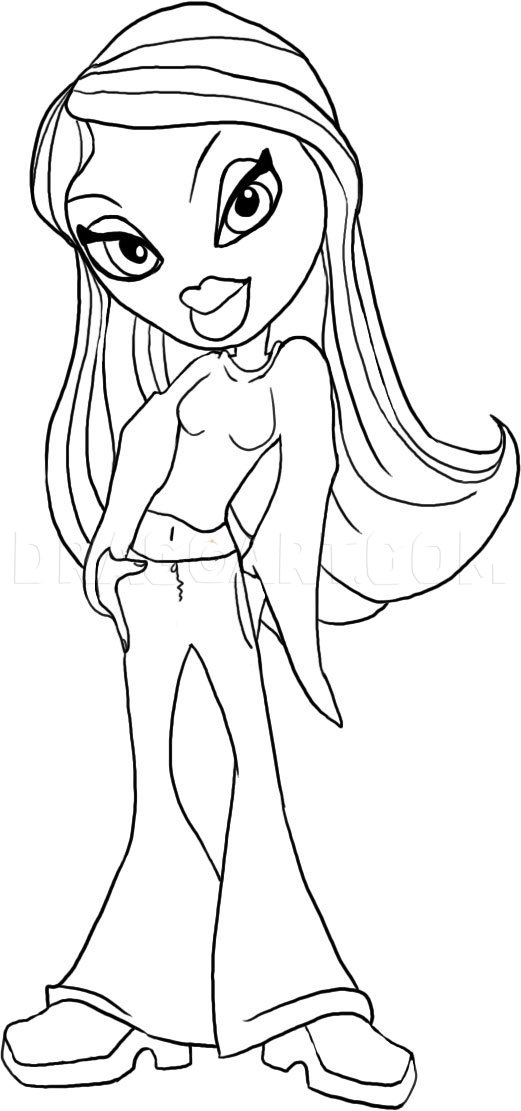 How To Draw Bratz Girl Character Doll Step By Step Drawing Guide By 