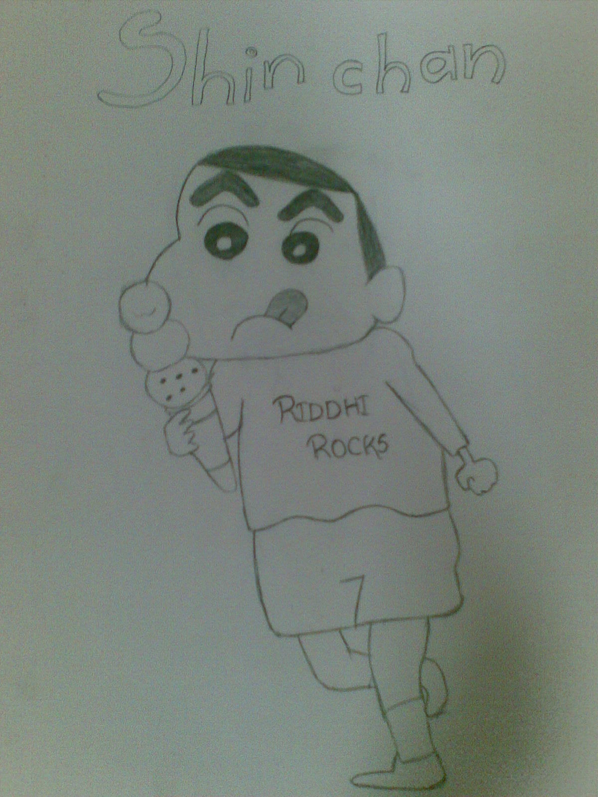 Shin Chan Drawing by RiddhiD - DragoArt