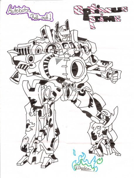 Full Body Optimus Prime Drawing by kailanCMharris - DragoArt