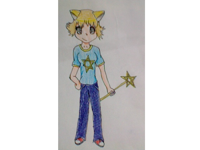 Anime Star Cat Girl Drawing by Zenna - DragoArt