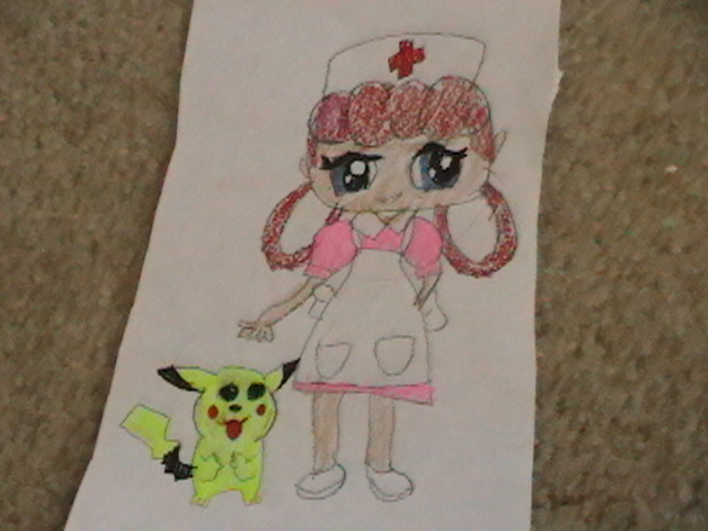 Chibi Nurse Joy Drawing by MewPokemonGirl - DragoArt