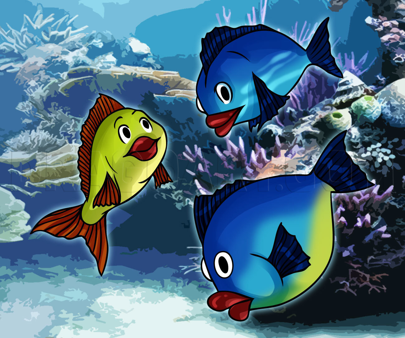How To Draw Fish Step By Step Drawing Guide By Dawn DragoArt