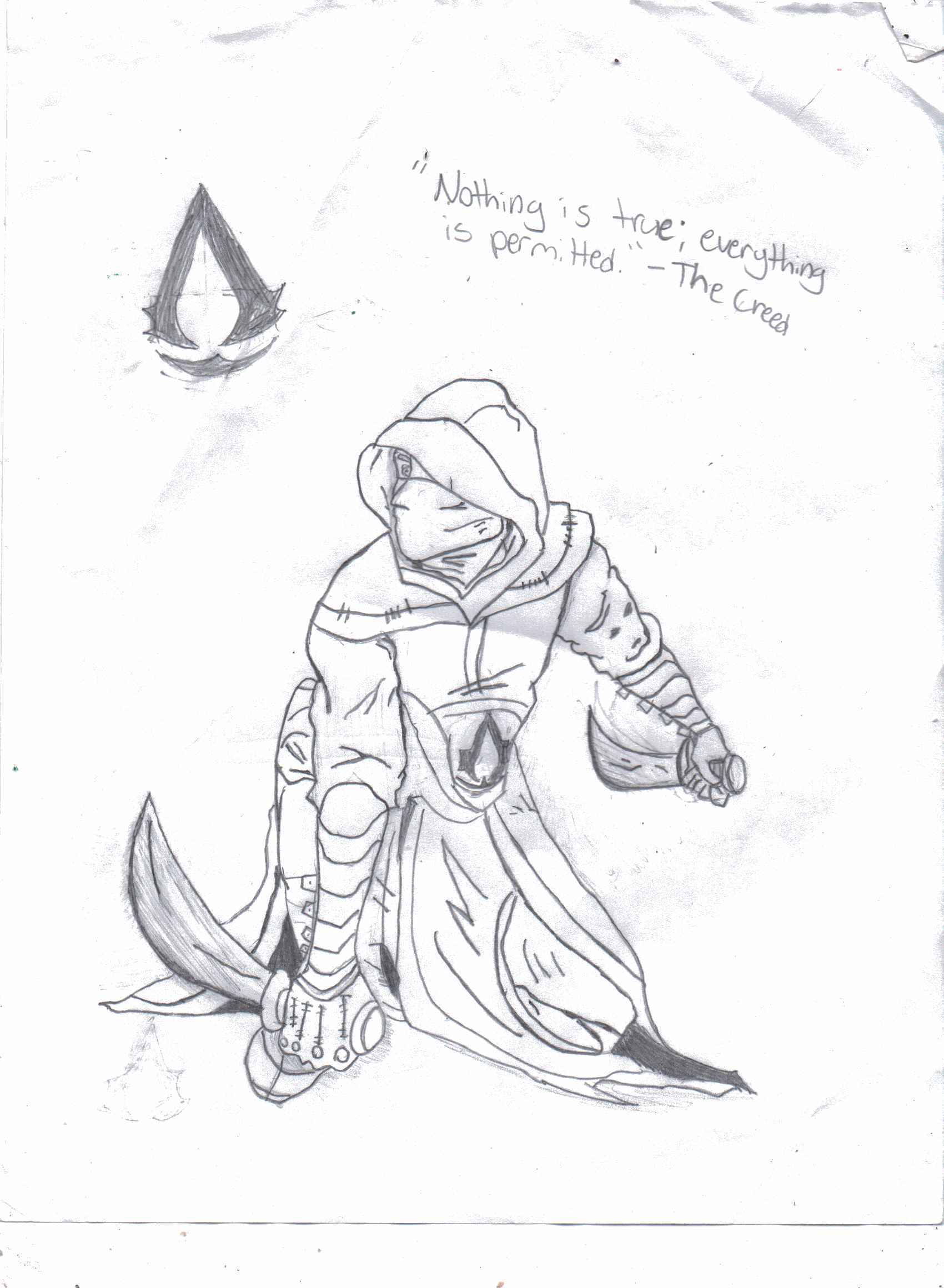 An Assassin Drawing by SolidSnake - DragoArt