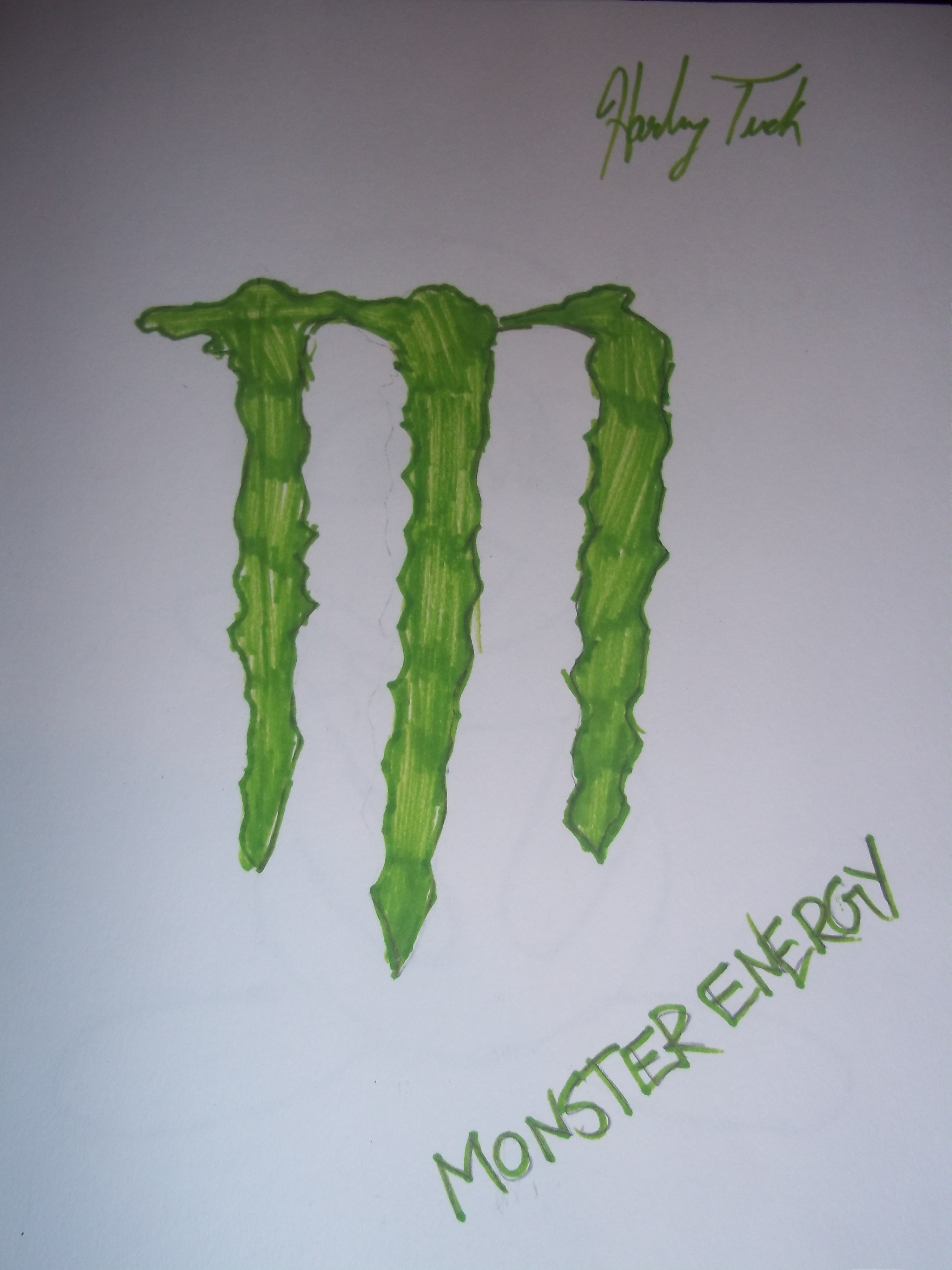 Monster Energy Drawing by Puzzled_Penguin - DragoArt