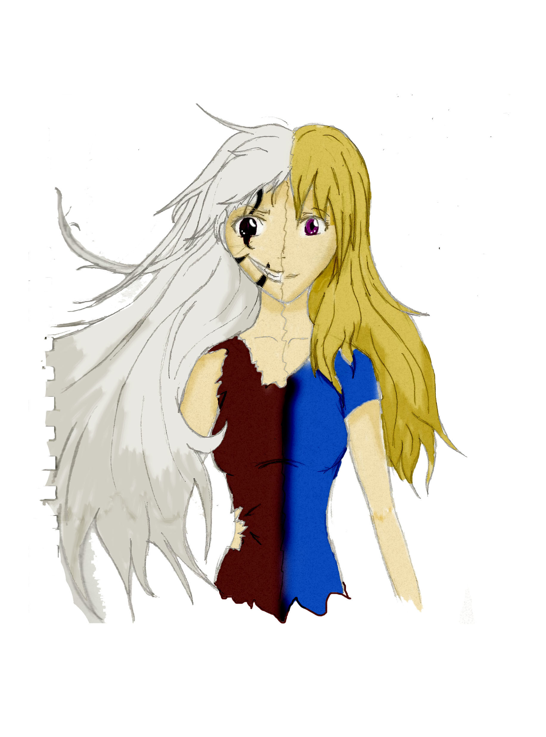 Tiari And Yari Coloured Drawing by Ziiteara - DragoArt