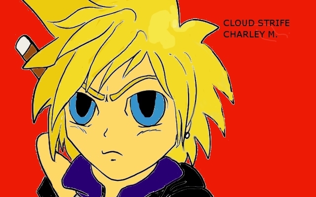 Chibi Cloud Strife Drawing by yankees_cmm - DragoArt