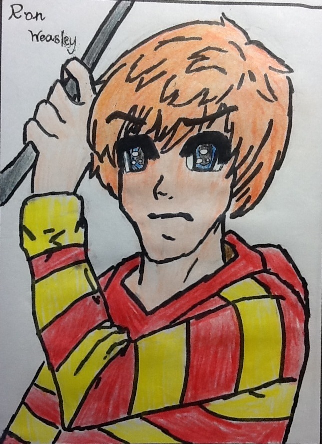 Anime Ron Weasley Drawing by wolvesareawesome112 - DragoArt