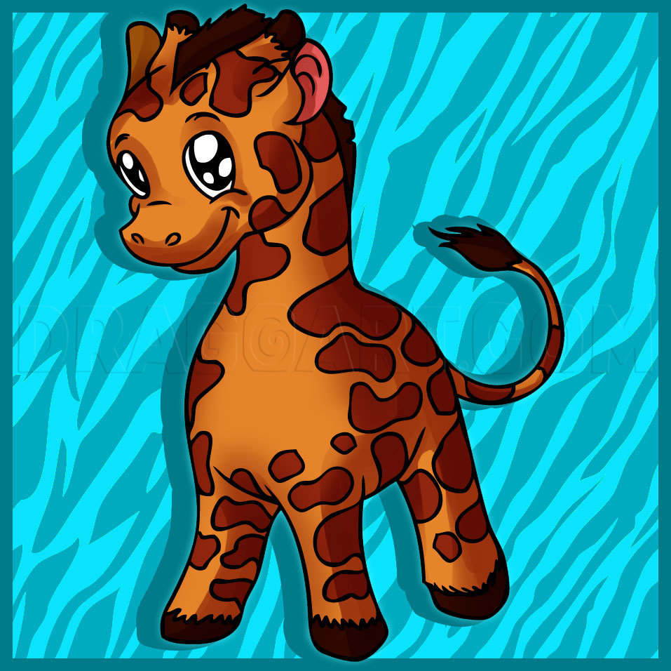 How To Draw A Baby Giraffe Step By Step Drawing Guide By Dawn DragoArt How To Draw A Baby Giraffe Step By Step Drawing Guide By Dawn DragoArt