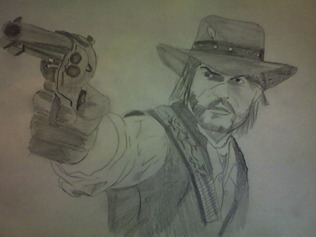 John Marston Drawing by NatschkaReksio - DragoArt