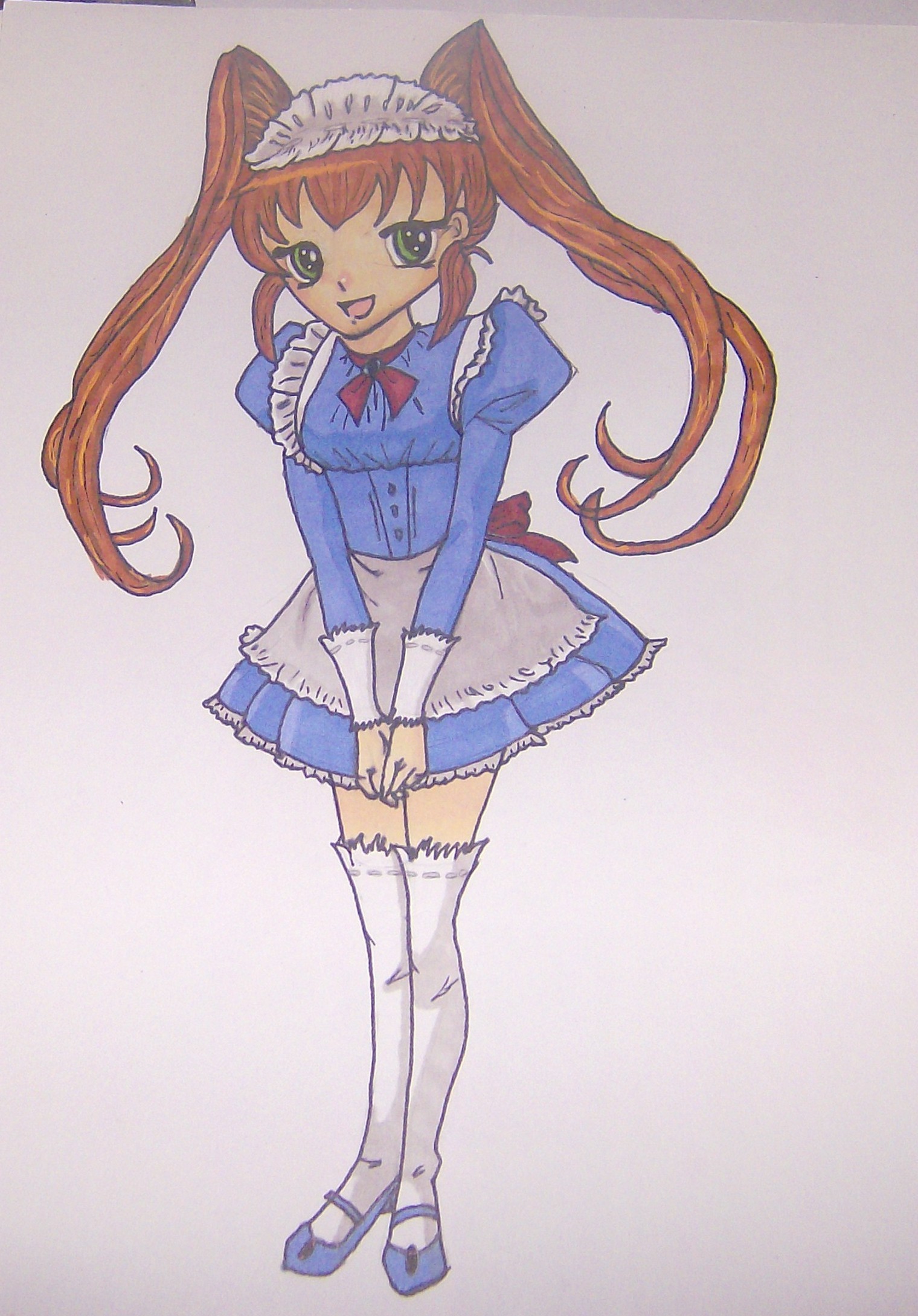 Manga Maid Drawing by tcordero79 - DragoArt