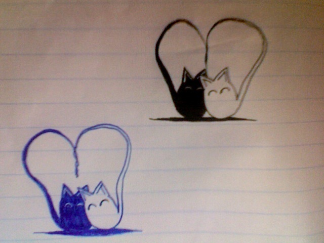 Little Animals In Love Drawing by Zenna - DragoArt