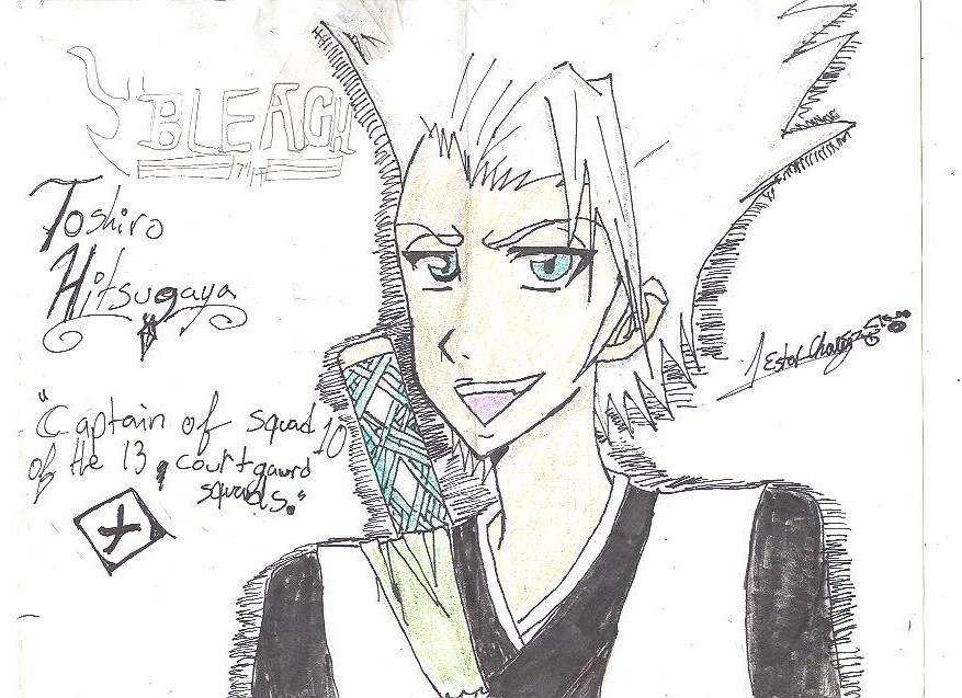 Toshiro Hitsugaya Drawing by ikutoneechan - DragoArt
