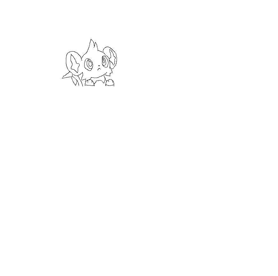 Shinx Line Art Drawing by Crazy_Milkshake - DragoArt