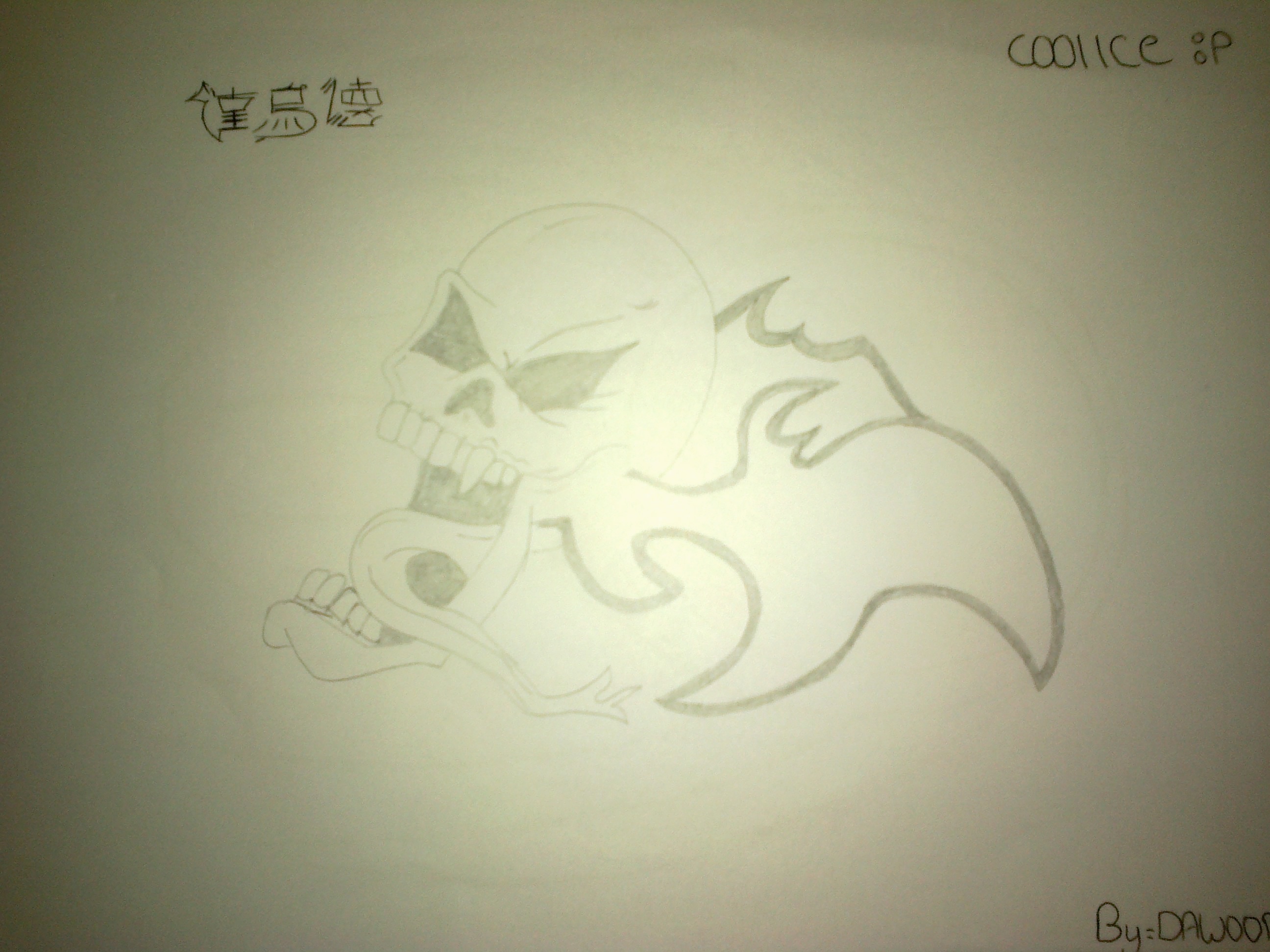 Flying Skull Drawing by coollce - DragoArt