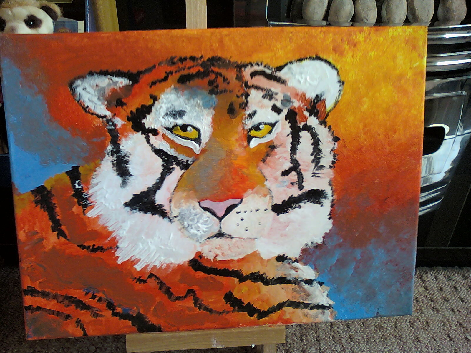 Tiger Painting Drawing by nicolapickle - DragoArt