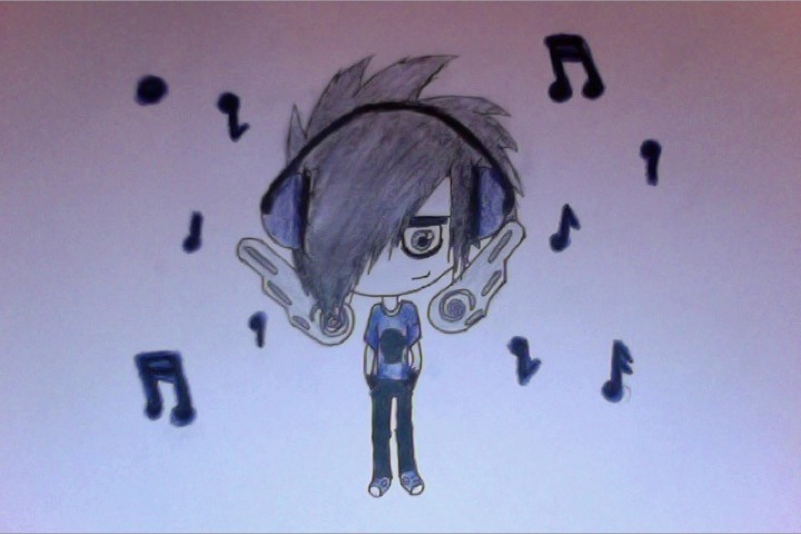 Music Chibi Drawing by Zenna - DragoArt