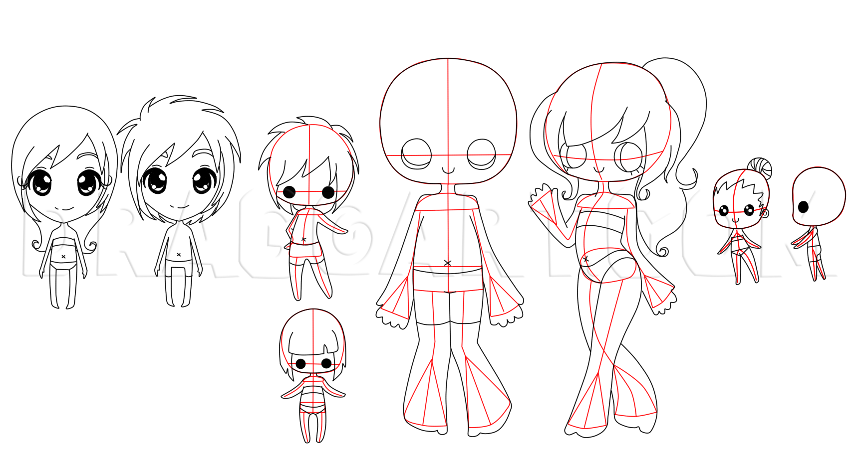 How To Draw Chibi Body Step By Step Kasapje