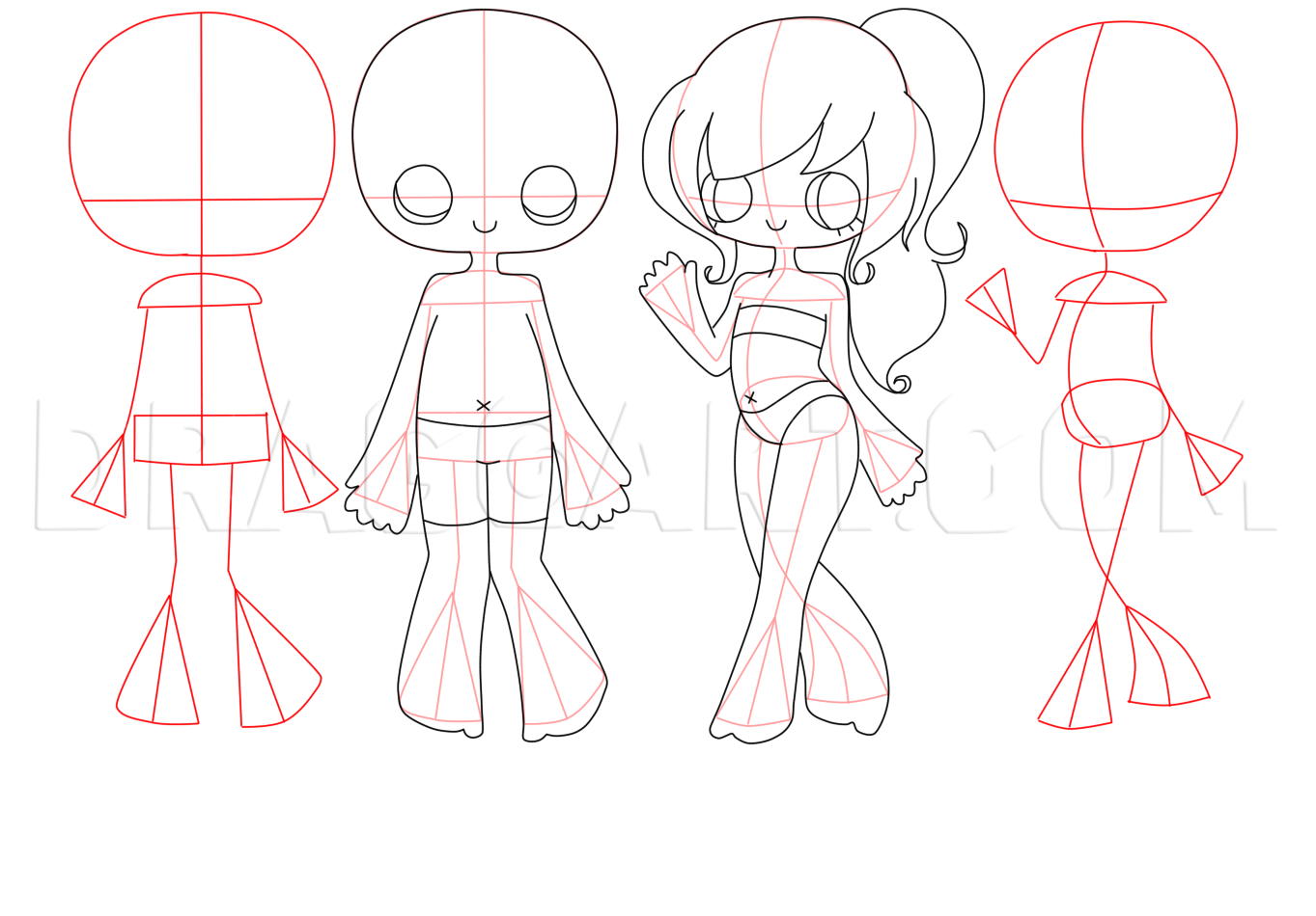 How To Draw Chibi Feet Liodesigner