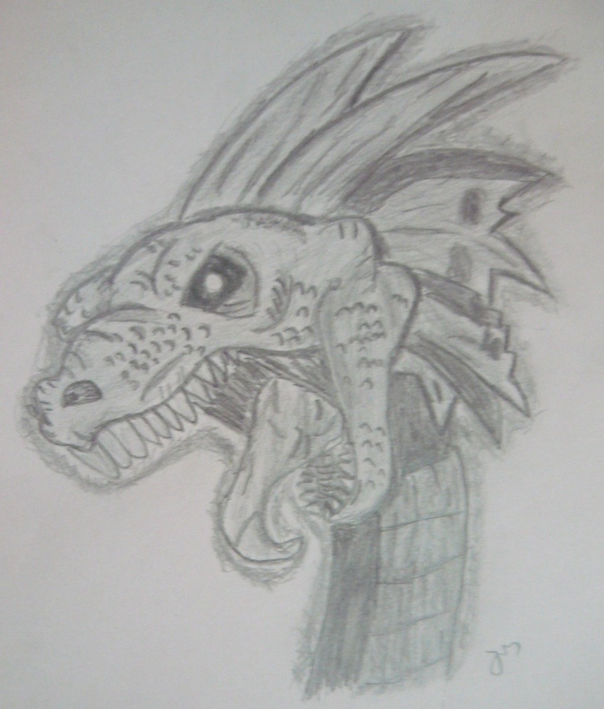 My First Dragon Drawing by ManuelPolish - DragoArt
