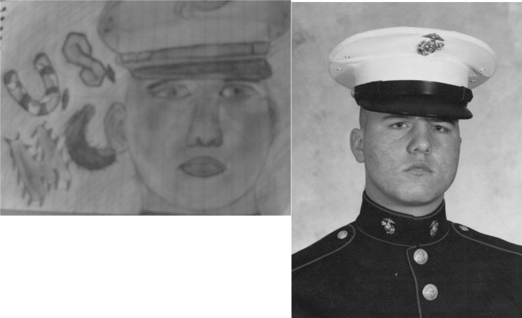 Marine Portrait Drawing by iliveforshinedown - DragoArt