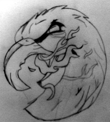 Fire Eagle Drawing by iliveforshinedown - DragoArt
