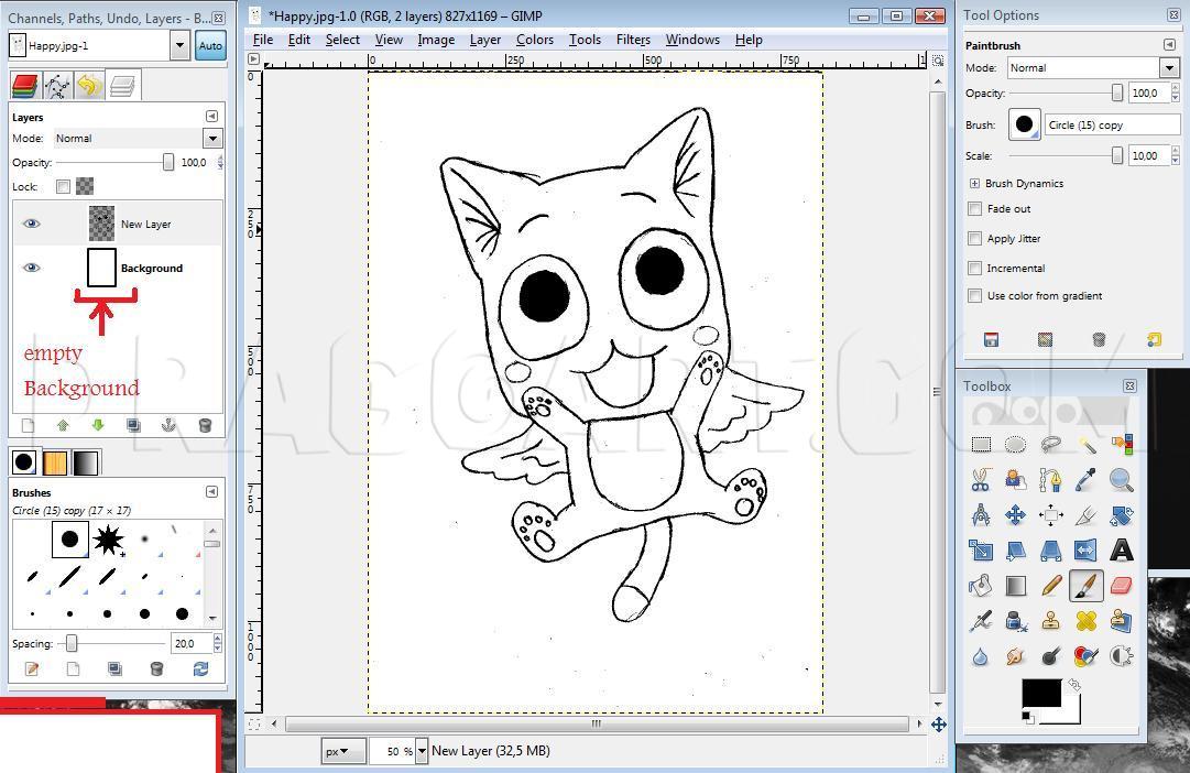 How To Color In Gimp Step By Step Drawing Guide By Kilian DragoArt