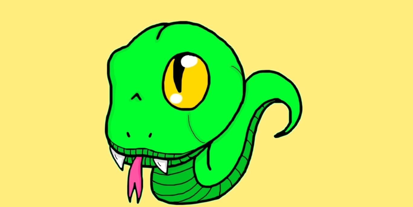 Chibi Snake Drawing by AllyS - DragoArt