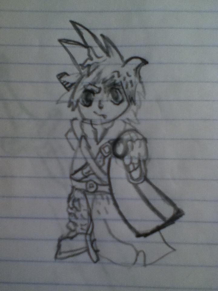 Chibi Cloud Strife Drawing by skatefreek - DragoArt