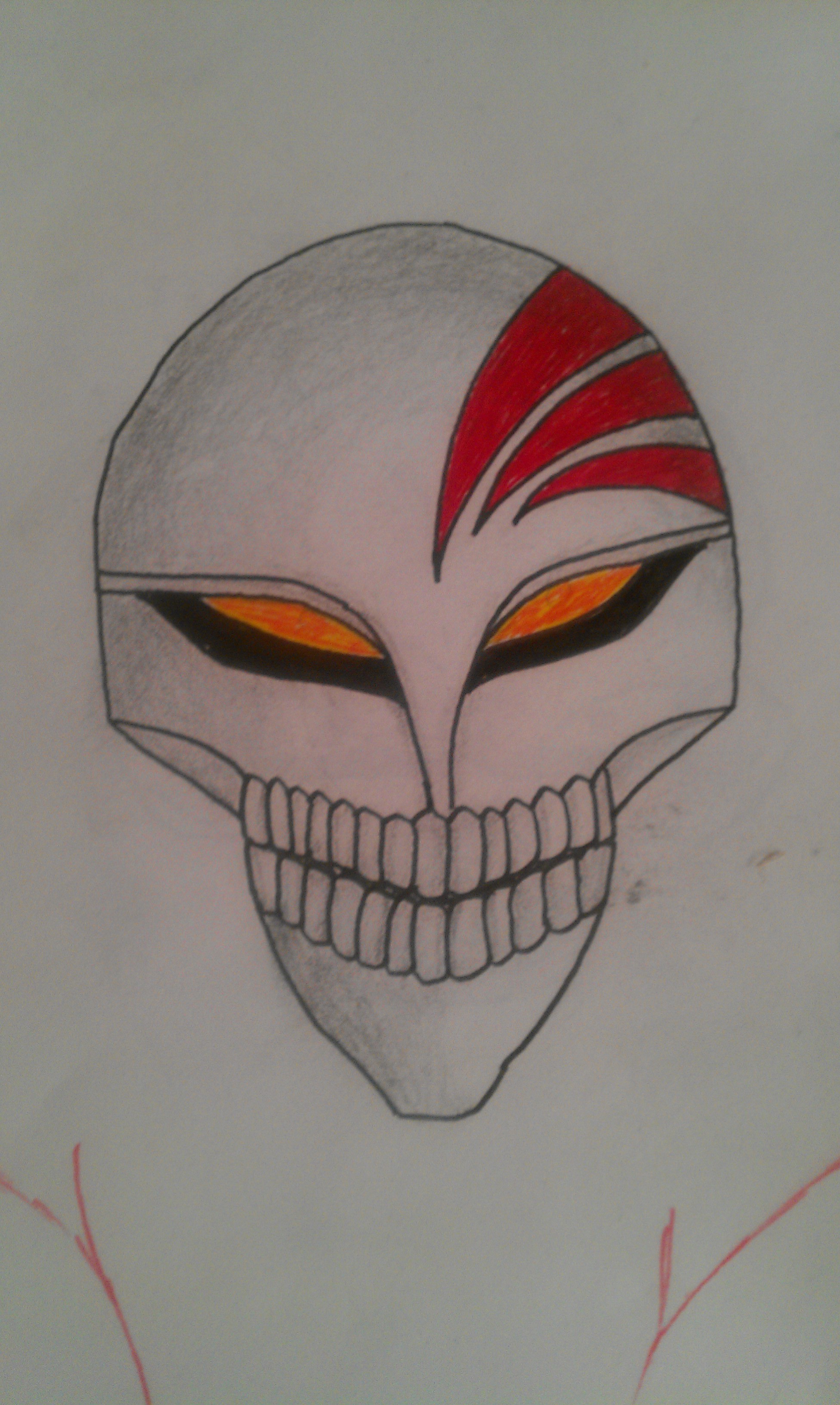 Bleach Mask Drawing by bbloodoman - DragoArt