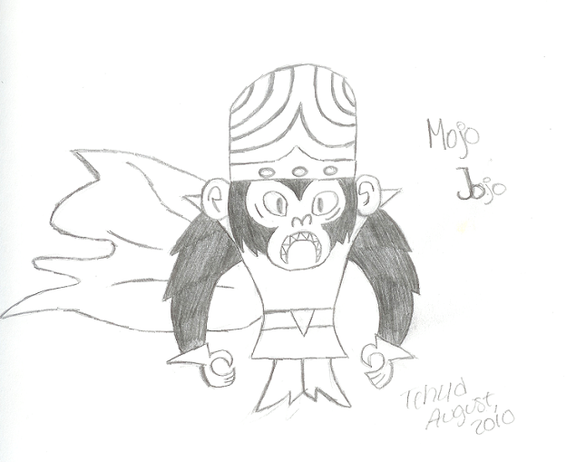 Mojo Jojo (powerpuff Girls) Drawing by hitnrungal - DragoArt